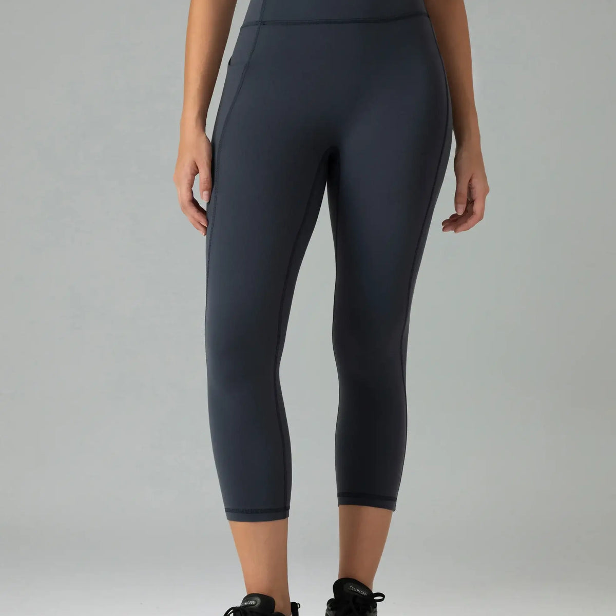 Dreamlux High Waisted No Front Seam 21" Workout Leggings w/ Pockets ...