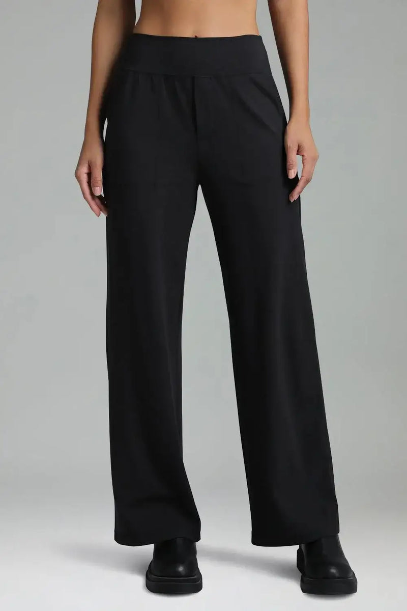 Dreamlux Mid Waisted Wide Leg Athletic Pants – Colorfulkoala
